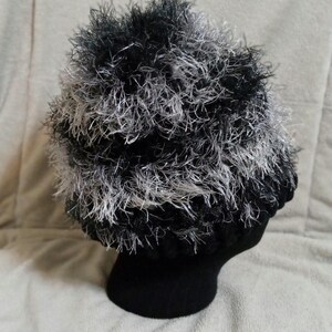 Fuzzy Cat Hat Black and Gray - Etsy