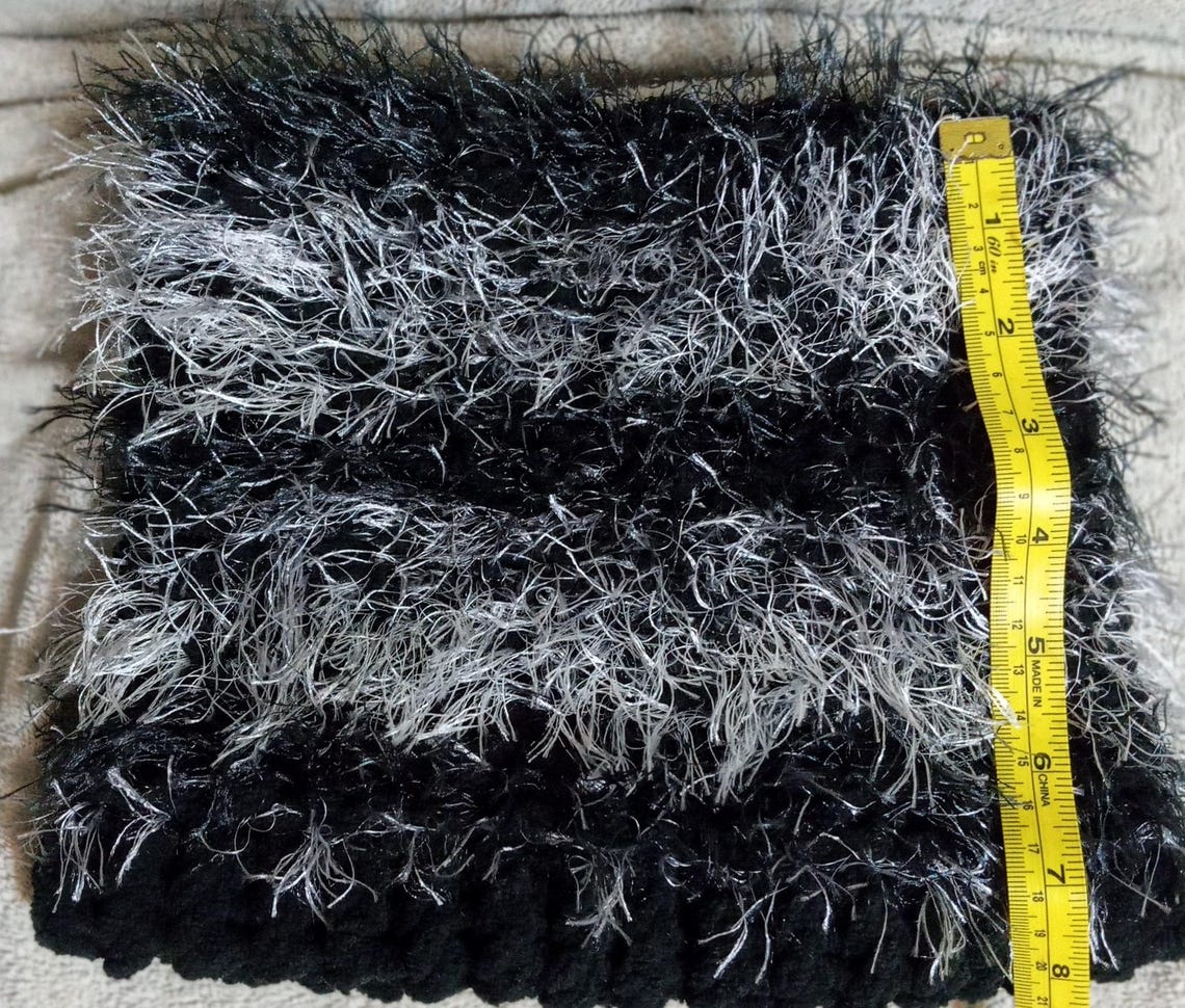 Fuzzy Cat Hat Black and Gray - Etsy