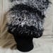Fuzzy Cat Hat Black and Gray - Etsy