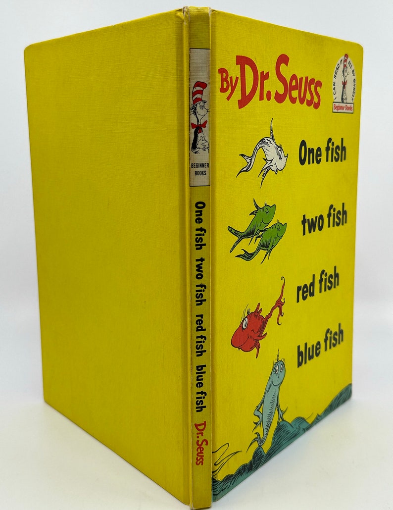 Vintage Children's Book "one Fish, Two Fish, Red Fish, Blue Fish" by Dr ...