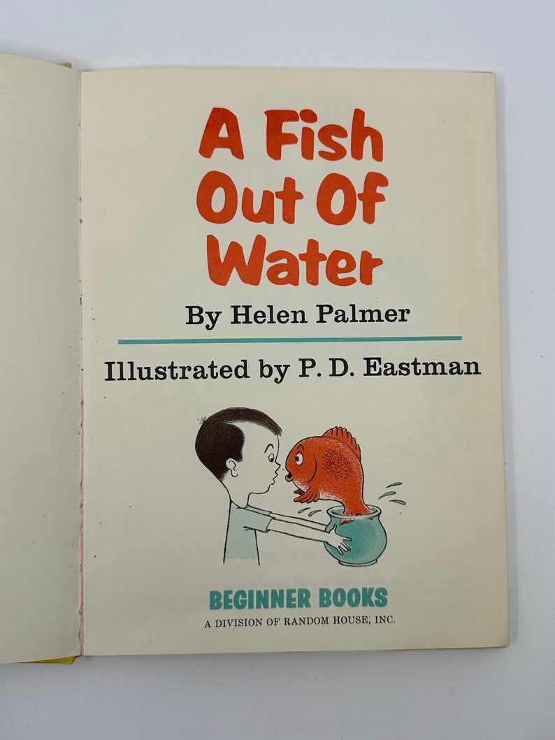 Vintage Edition Childrens Book fish Out of Water by Helen Palmer ...