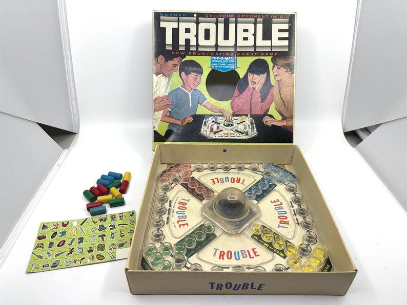 Trouble Kids Game From Parker Bros 1965 Version - Etsy