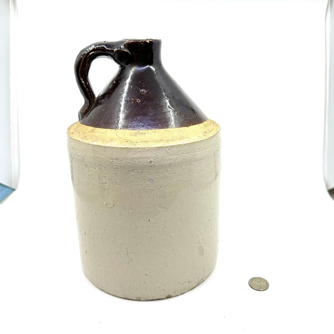 Antique Primitive Stoneware Whiskey Jug - Two-toned - Etsy