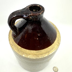 Antique Primitive Stoneware Whiskey Jug - Two-toned - Etsy