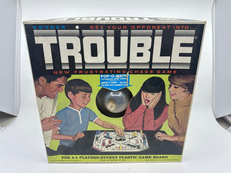 Trouble Kids Game From Parker Bros 1965 Version - Etsy