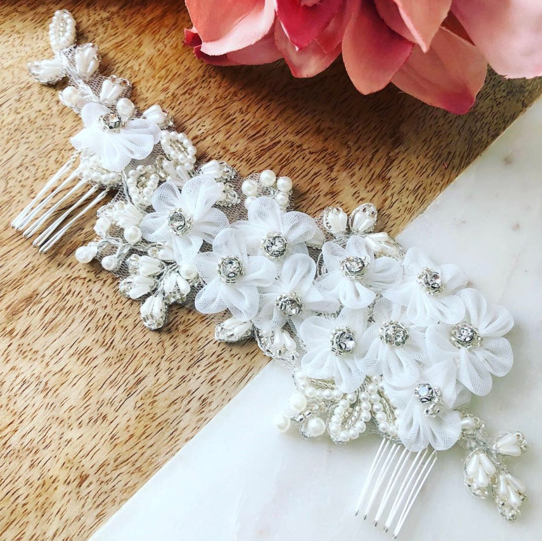 Flower Lace Hair Crown - the Rosalia - Etsy