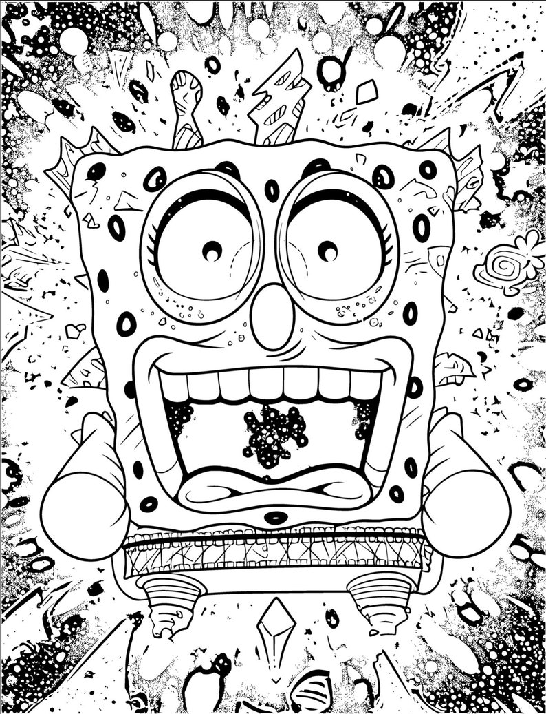 DIGITAL DOWNLOAD 90'S Cartoon Stoner Digital Coloring Book Digital ...