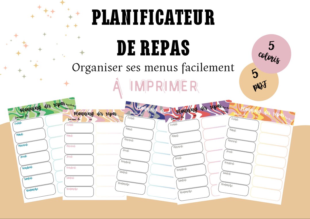 Menu Planner, Menu Organizers, Meal Organizer Model, to Do List ...