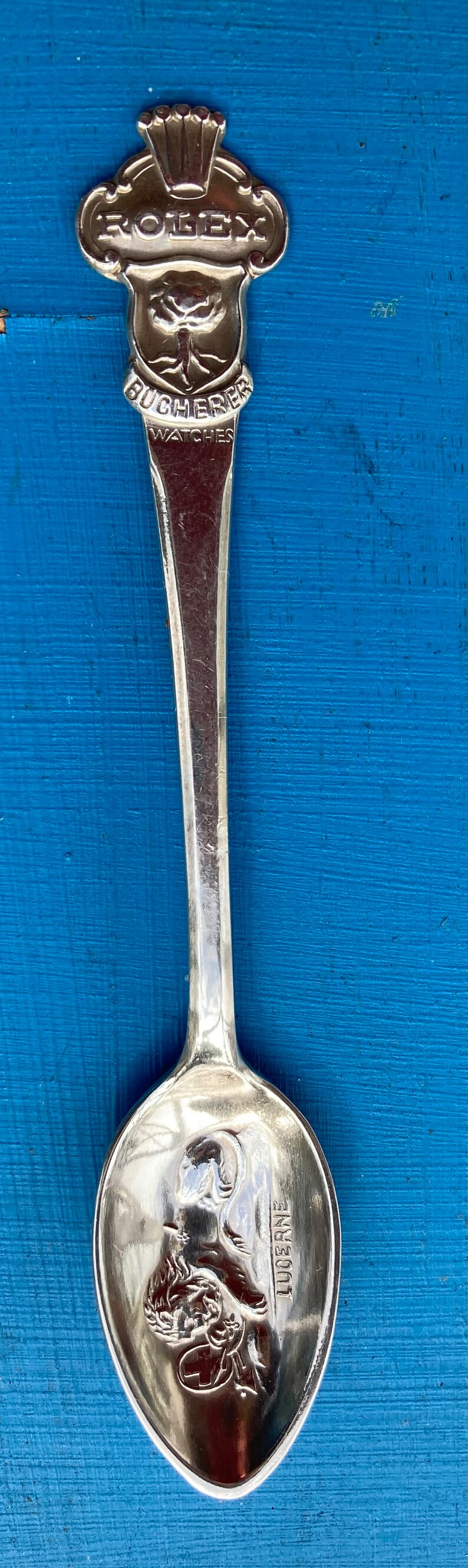 Rolex Bucherer of Lucerne Switzerland Silver Spoon Vintage Hallmarked ...