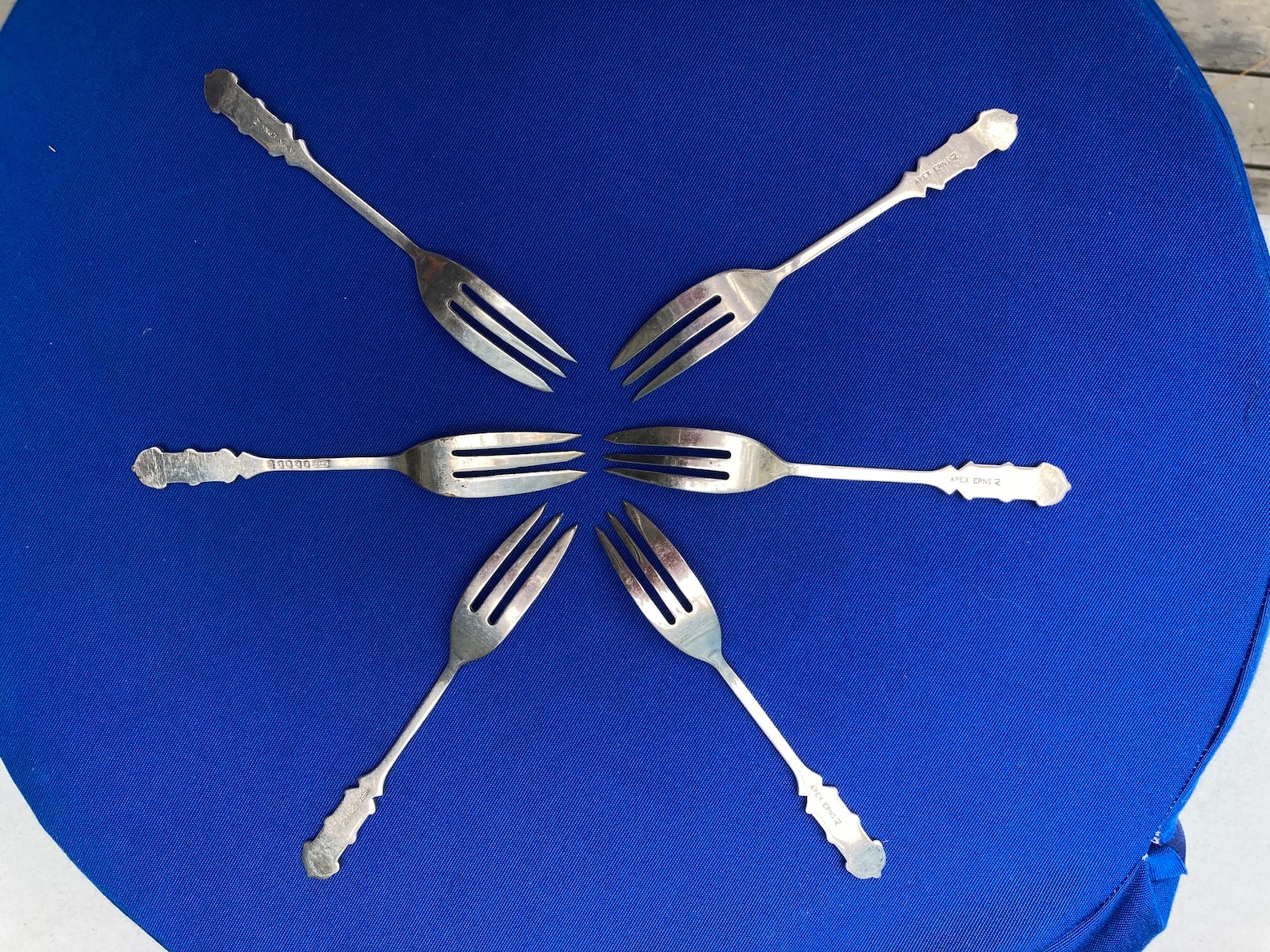 Dessert Forks / Sporks Set of 6 Art Deco Style 1920's 1940's Made by ...