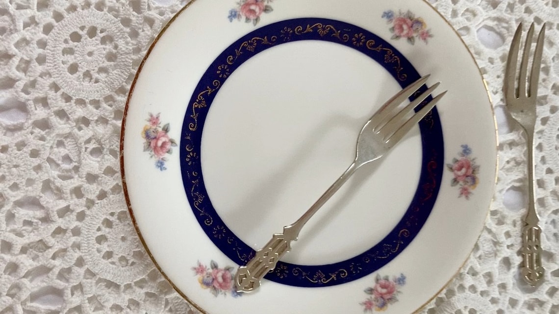 Dessert Forks / Sporks Set of 6 Art Deco Style 1920's 1940's Made by ...