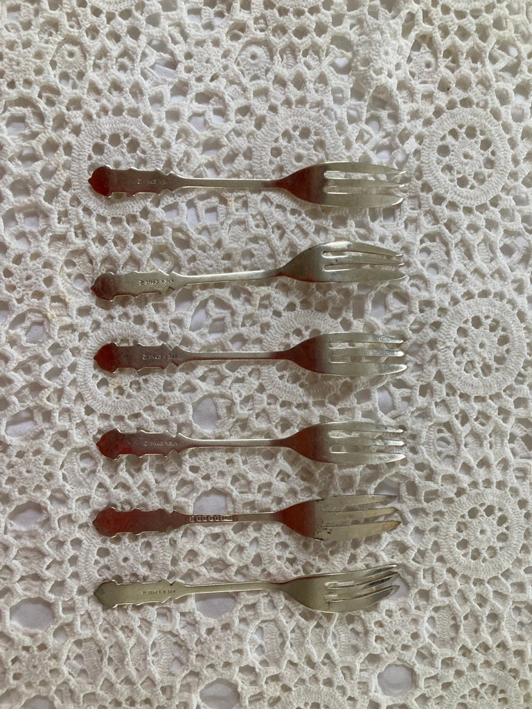 Dessert Forks / Sporks Set of 6 Art Deco Style 1920's 1940's Made by ...