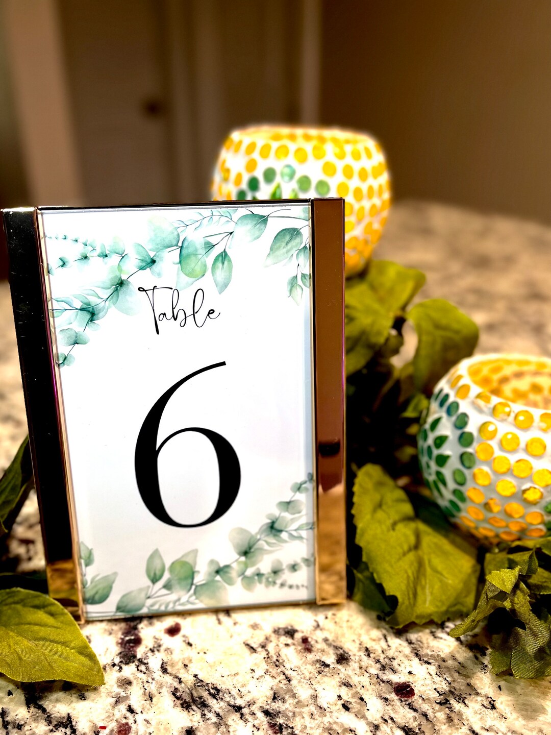 Printable Table Numbers, for Weddings & Events PNG File Only of ...