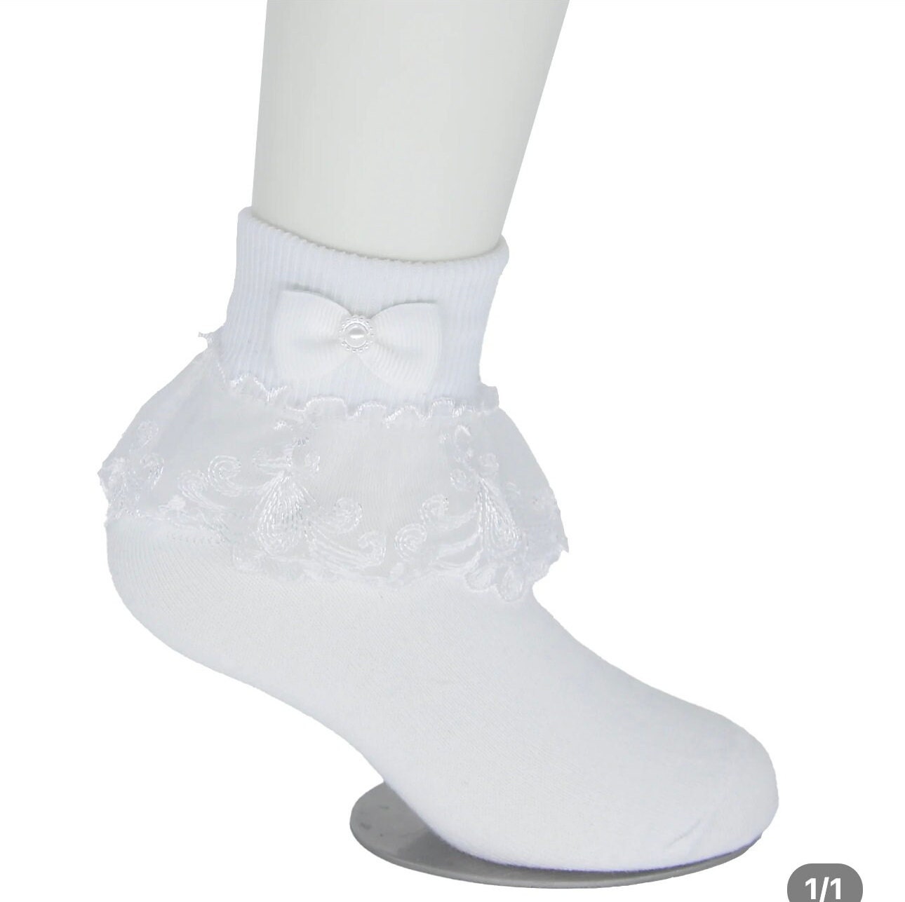 White Ruffle Socks for Girls - Etsy
