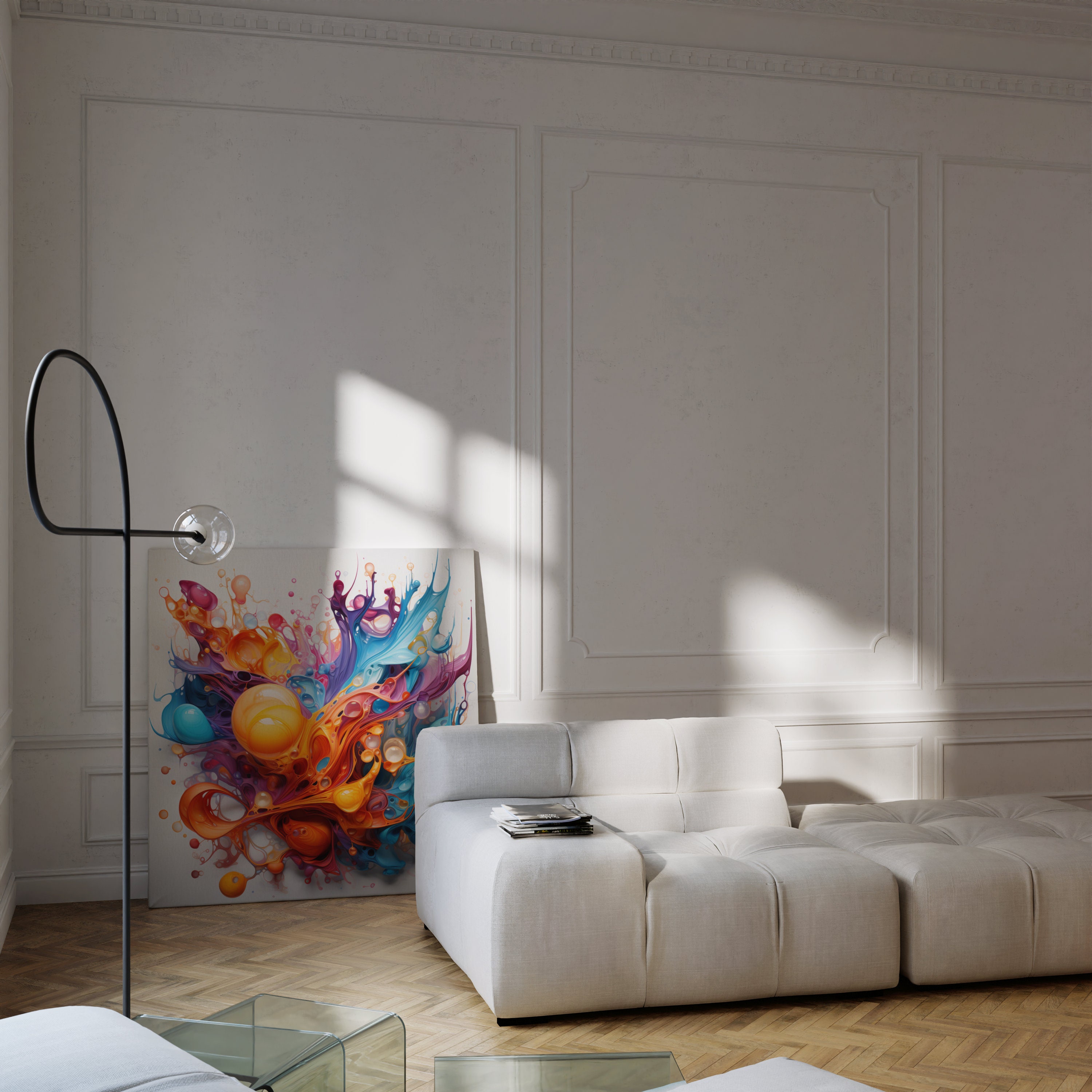 Imaginary Arte "bubble Bonanza", Color Bubbles, Abstract Art, Digital ...