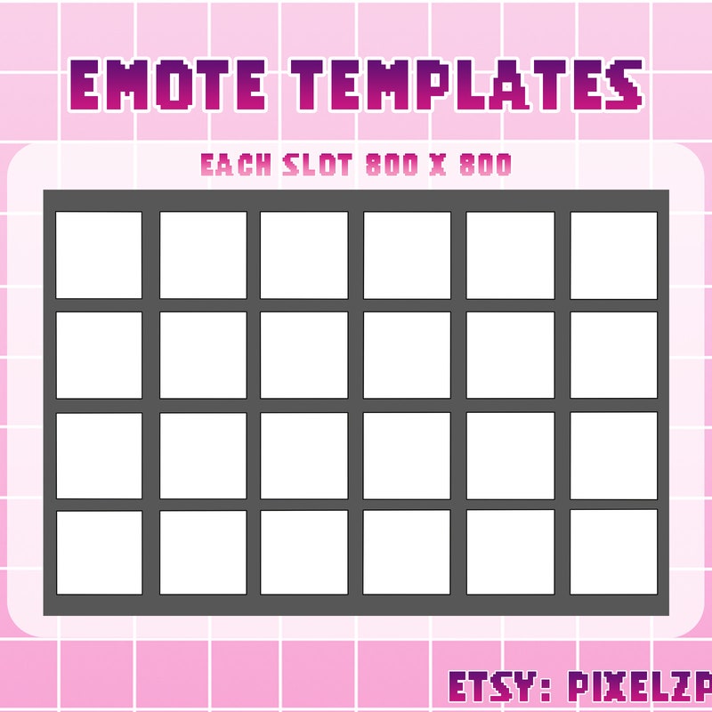Animated Emotes Templates - Etsy