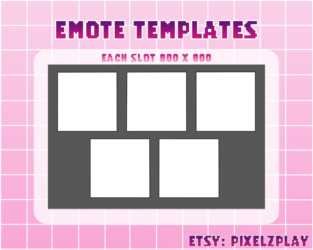 Emote Template for Making Emotes for Discord, Twitch Sub/bit Badges ...