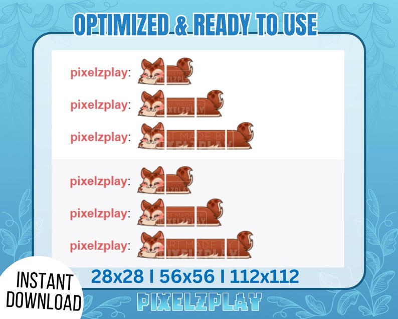 Long Chapaa Emote Set | Cute Palia Twitch Emote Design | Twitch Discord ...