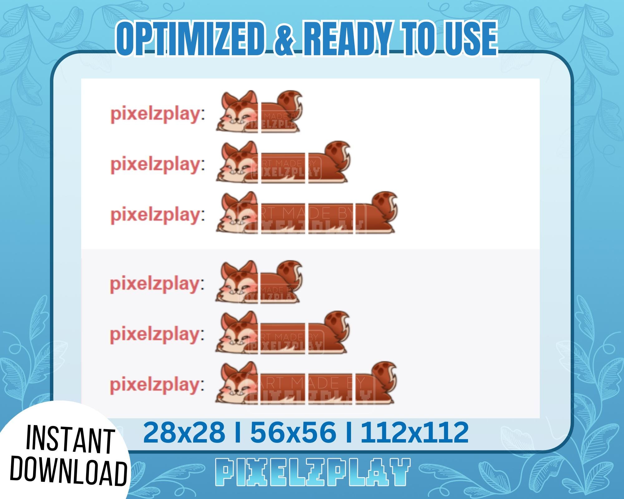 Long Chapaa Emote Set | Cute Palia Twitch Emote Design | Twitch Discord ...