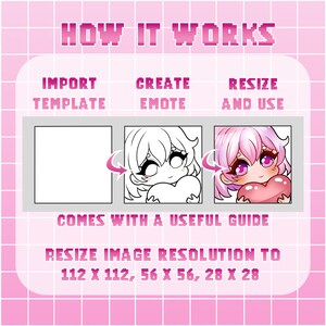 Emote Template for Making Emotes for Discord, Twitch Sub/bit Badges ...