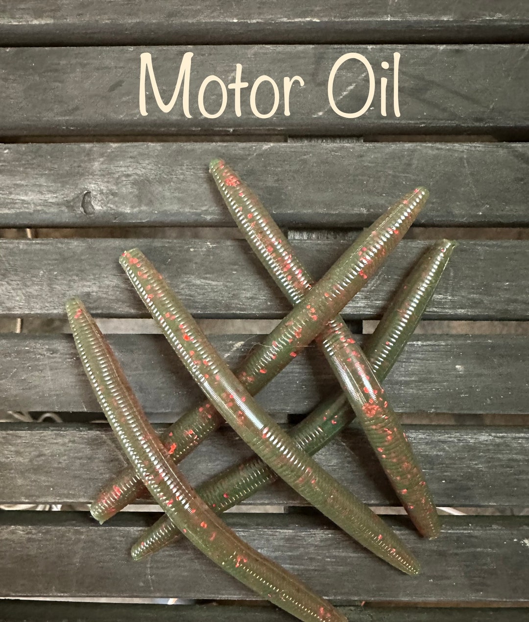 5 Stick Bait, Senko Style Custom Color Bass Lures With Salt and Scented ...