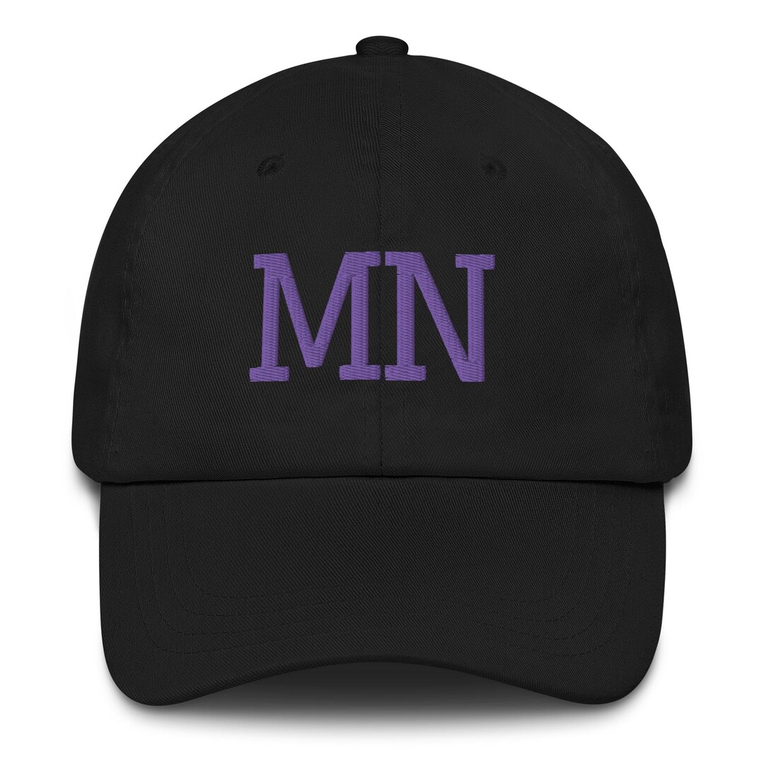 Purple MN Vikings Dad Hat, Minnesota Embroidered Cap, MN State ...