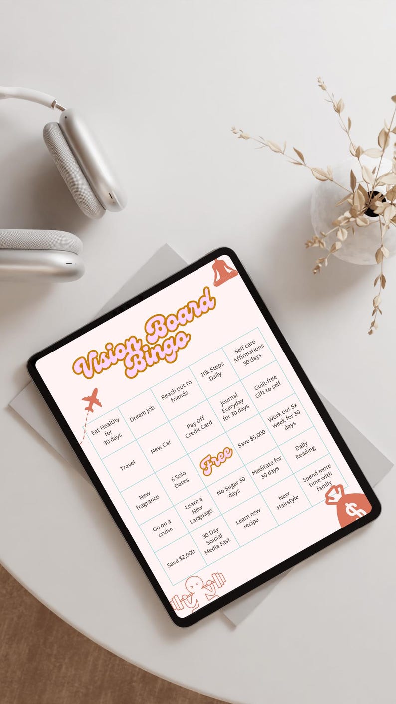 Vision Board Bingo - Etsy