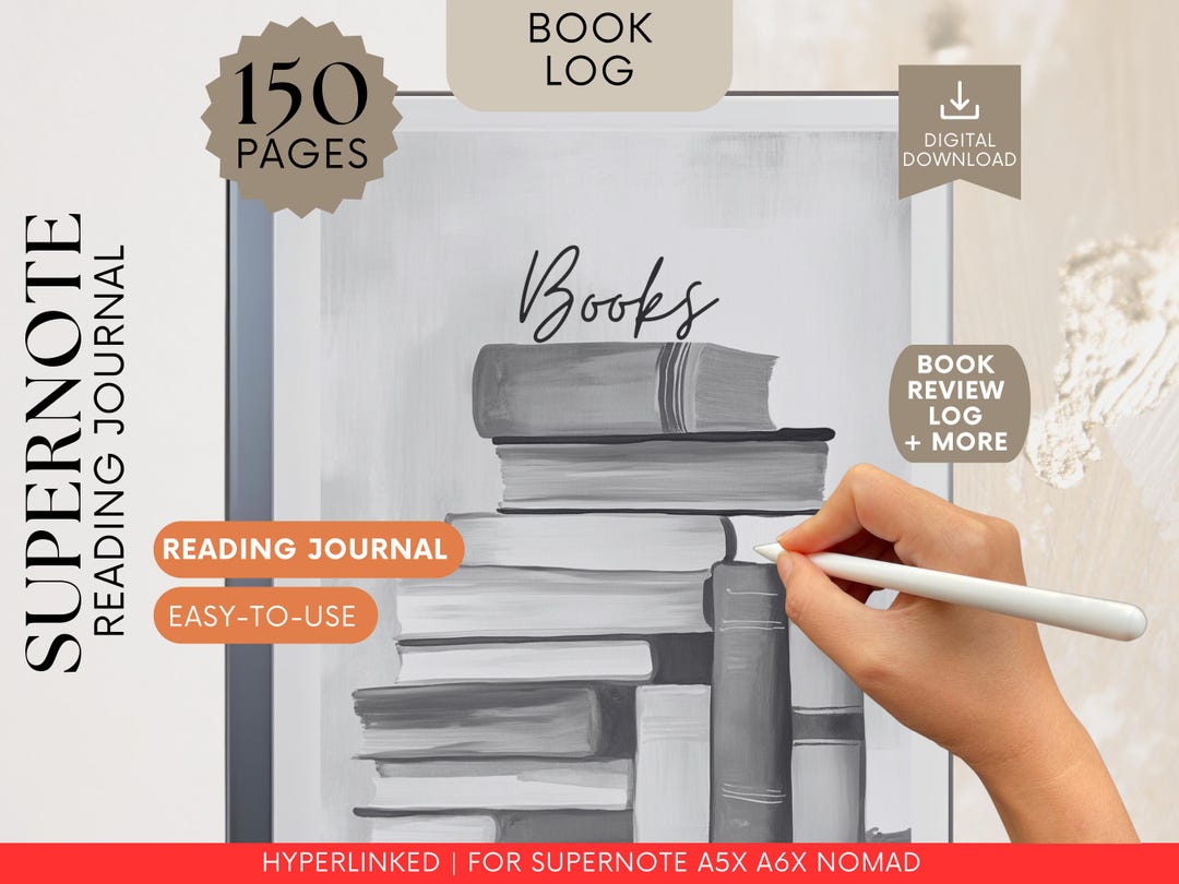 For Supernote Manta Templates | Supernote A5x2 Manta Reading Journal ...