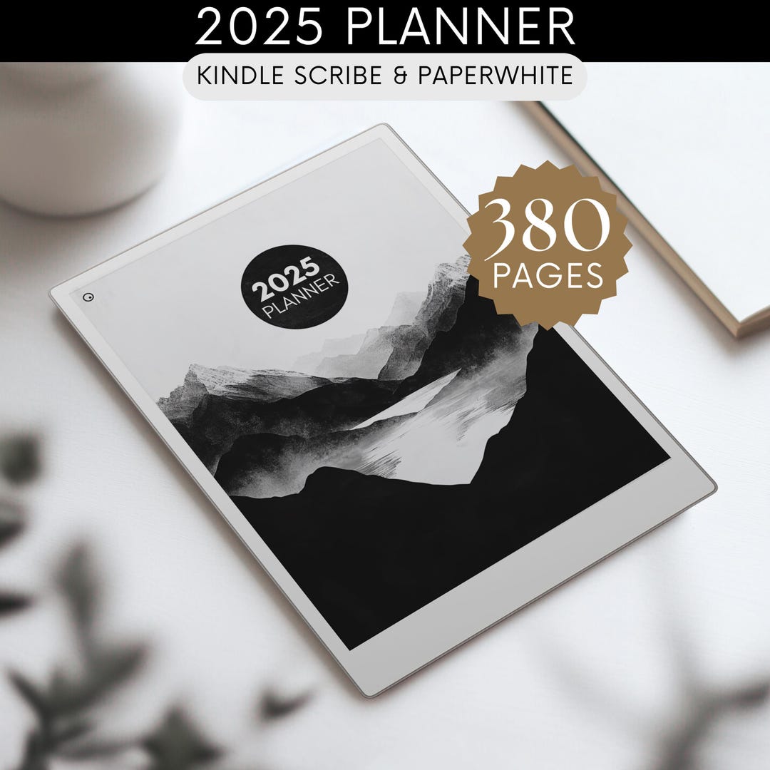 Daily Planner Kindle Scribe & Kindle Paperwhite Minimalistic Kindle ...