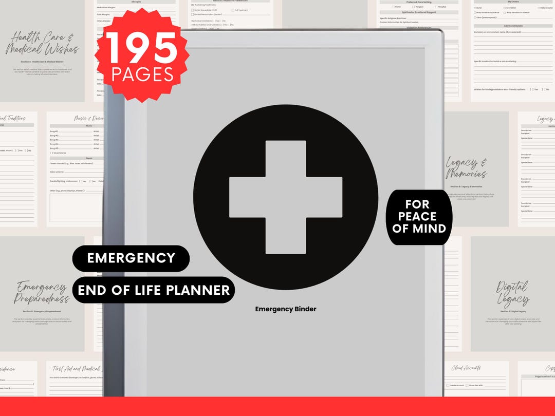 For Supernote Manta Emergency Binder | Minimalistic Supernote Notebook ...