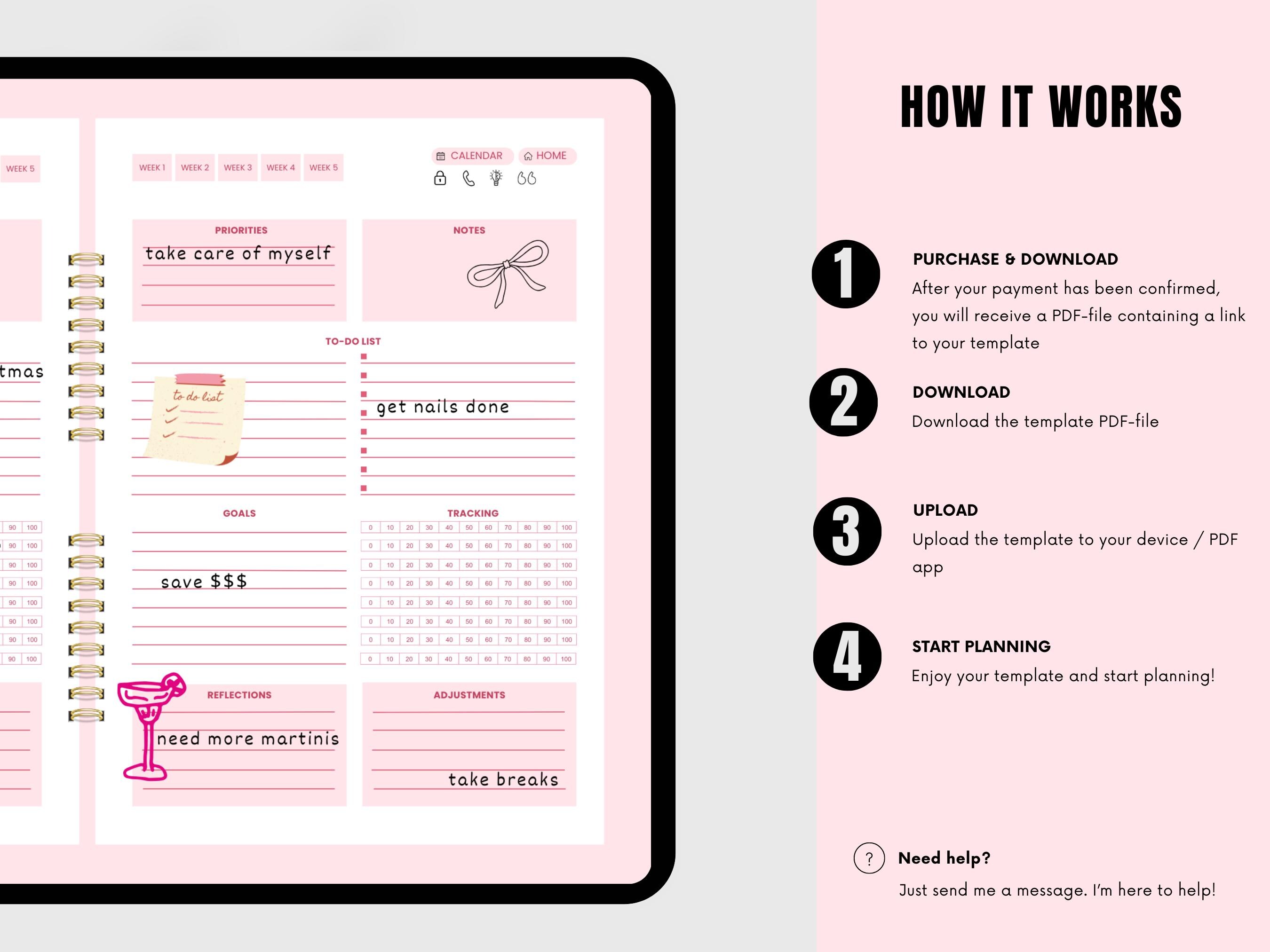 2025 Digital Planner Dated Goodnotes Template & Notability Planner for ...