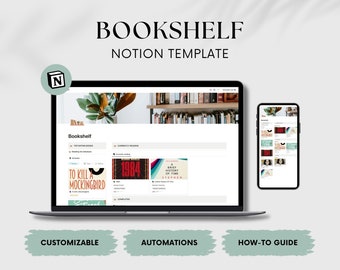 Ultimate Reading Journal Notion Template Bundle, Book Tracker, Library Planner, Bookish Notion ...