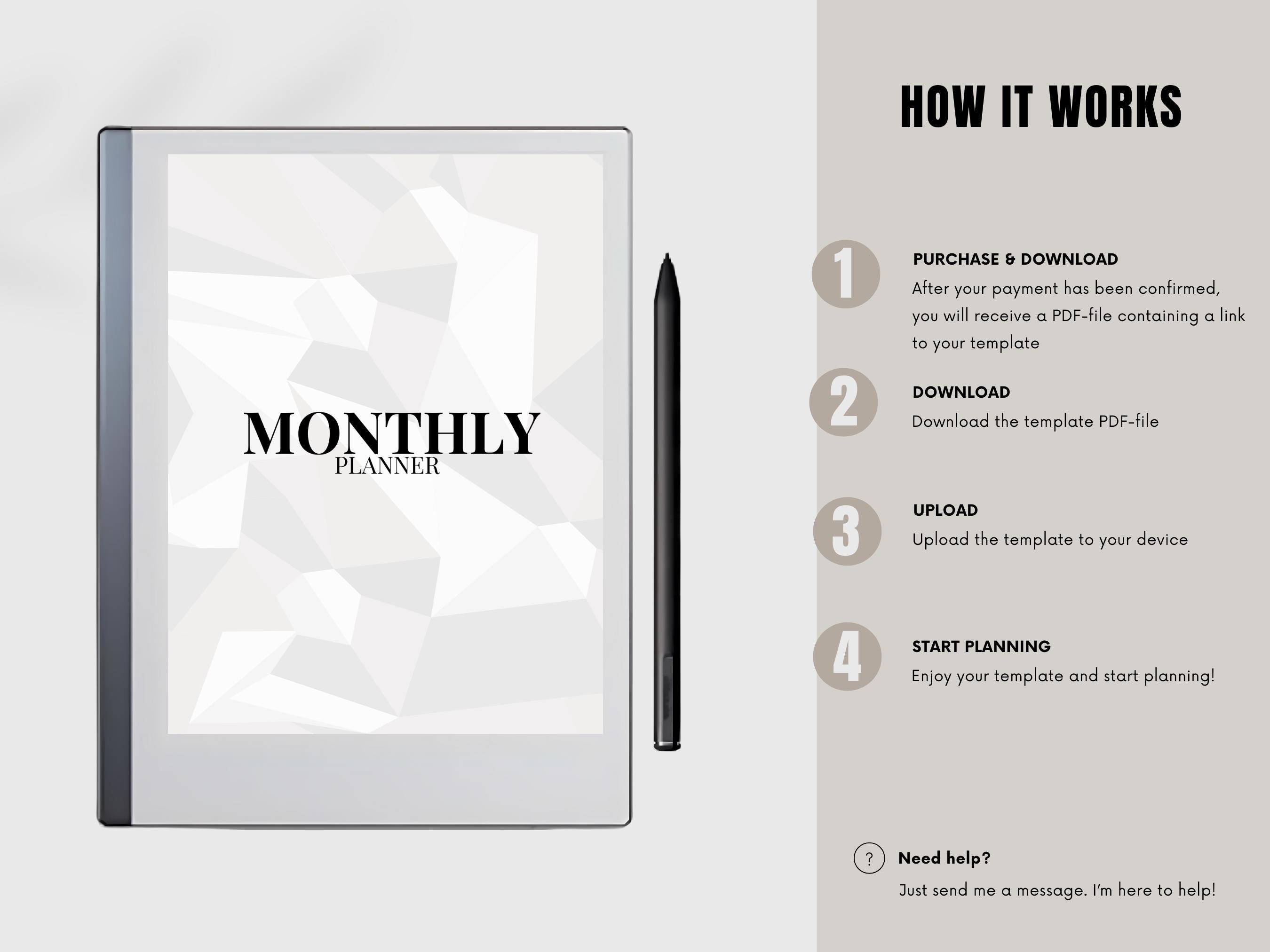 For Supernote Manta Templates | Supernote A5x2 Manta Reading Journal ...