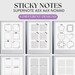Sticky Notes for Supernote Templates | Minimalistic Supernote A5x A6x ...