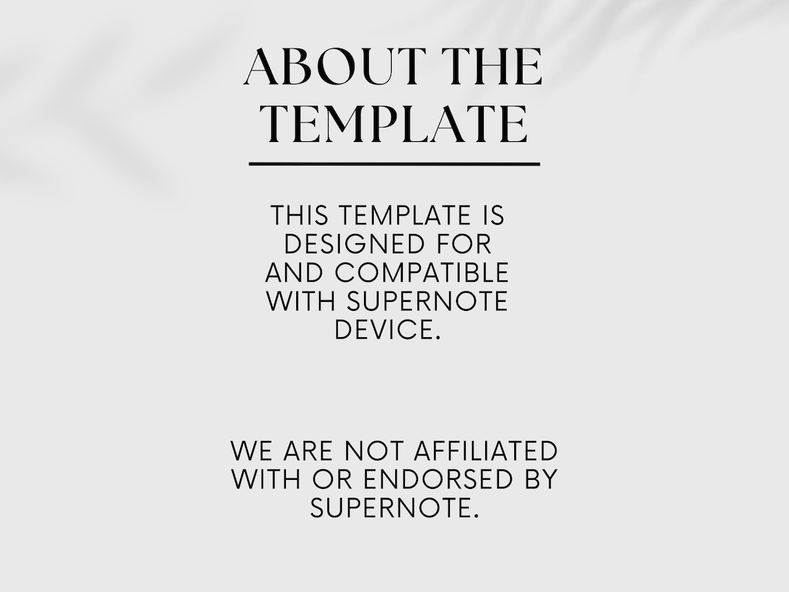 For Supernote Meeting Templates | Supernote A5x A6x Nomad Planner ...