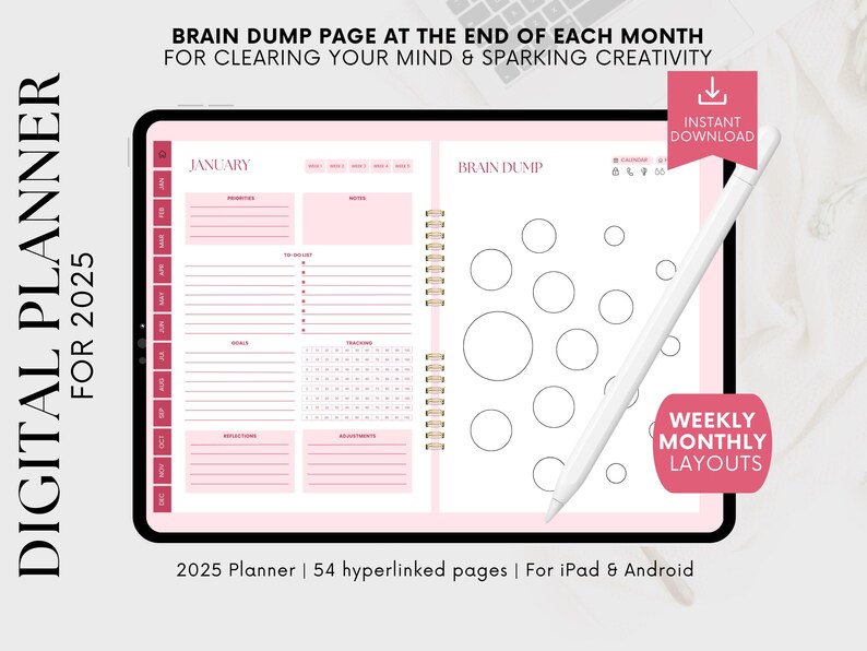 2025 Digital Planner Dated Goodnotes Template & Notability Planner for ...