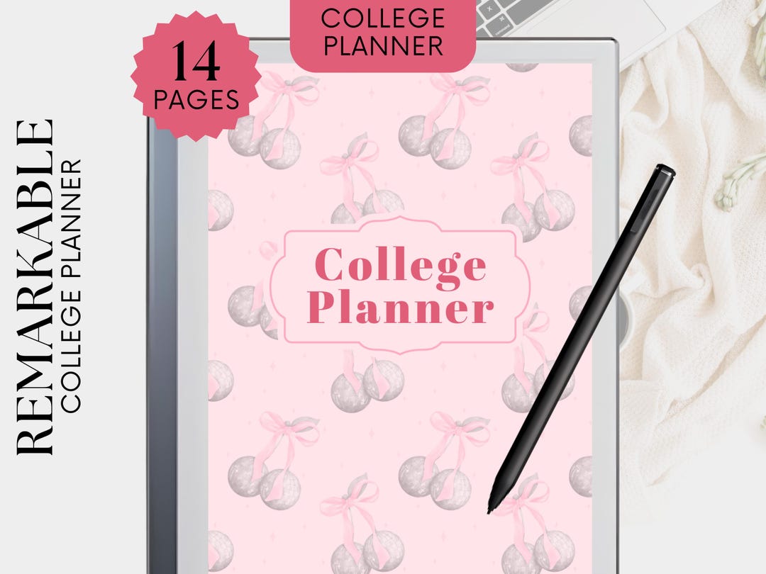 2024 2025 Templates for Remarkable 2 Cute Preppy Pink Remarkable ...