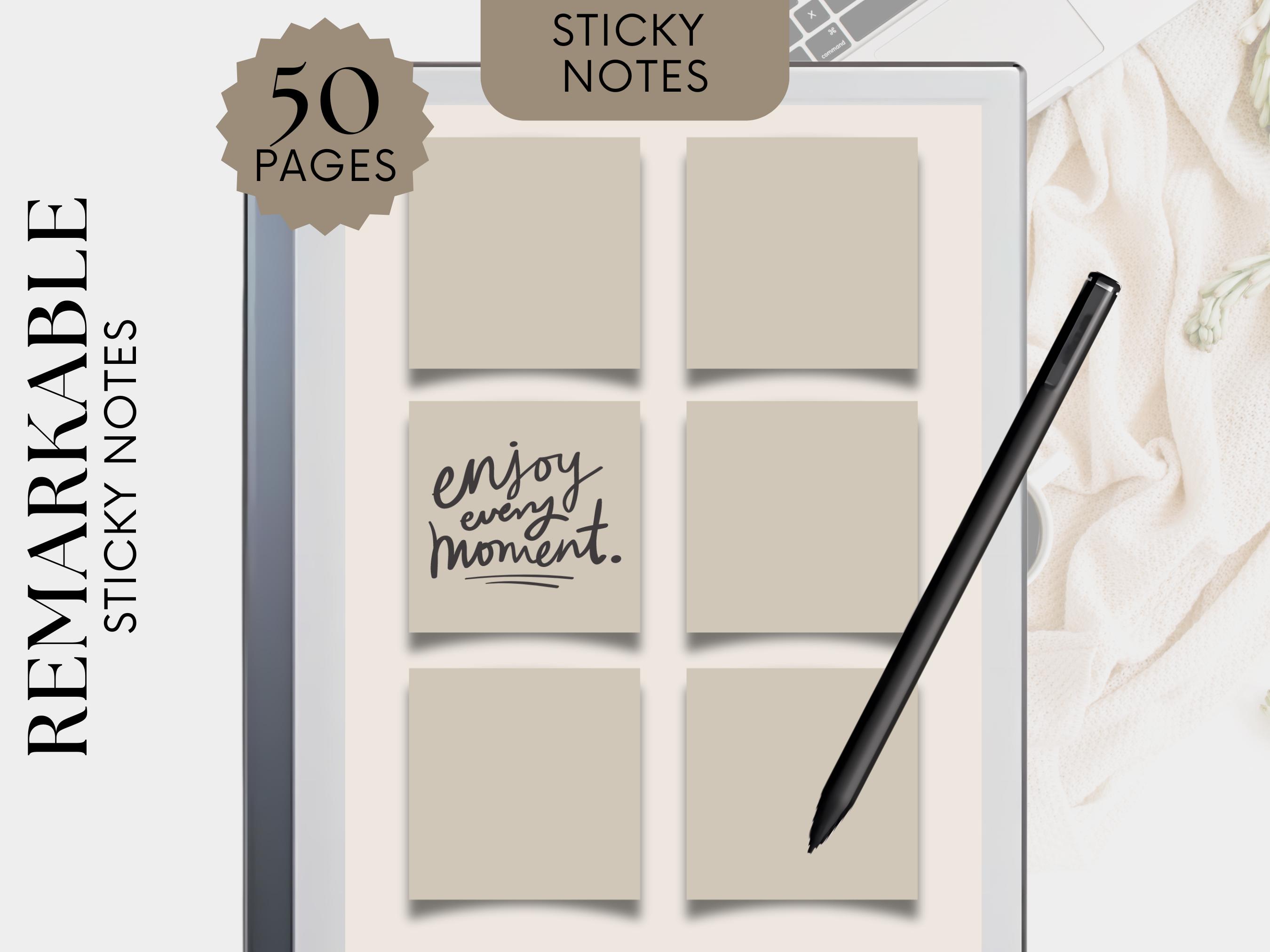 Sticky Notes for Remarkable 2 Template Adhesive Sticker Note, Eink List ...
