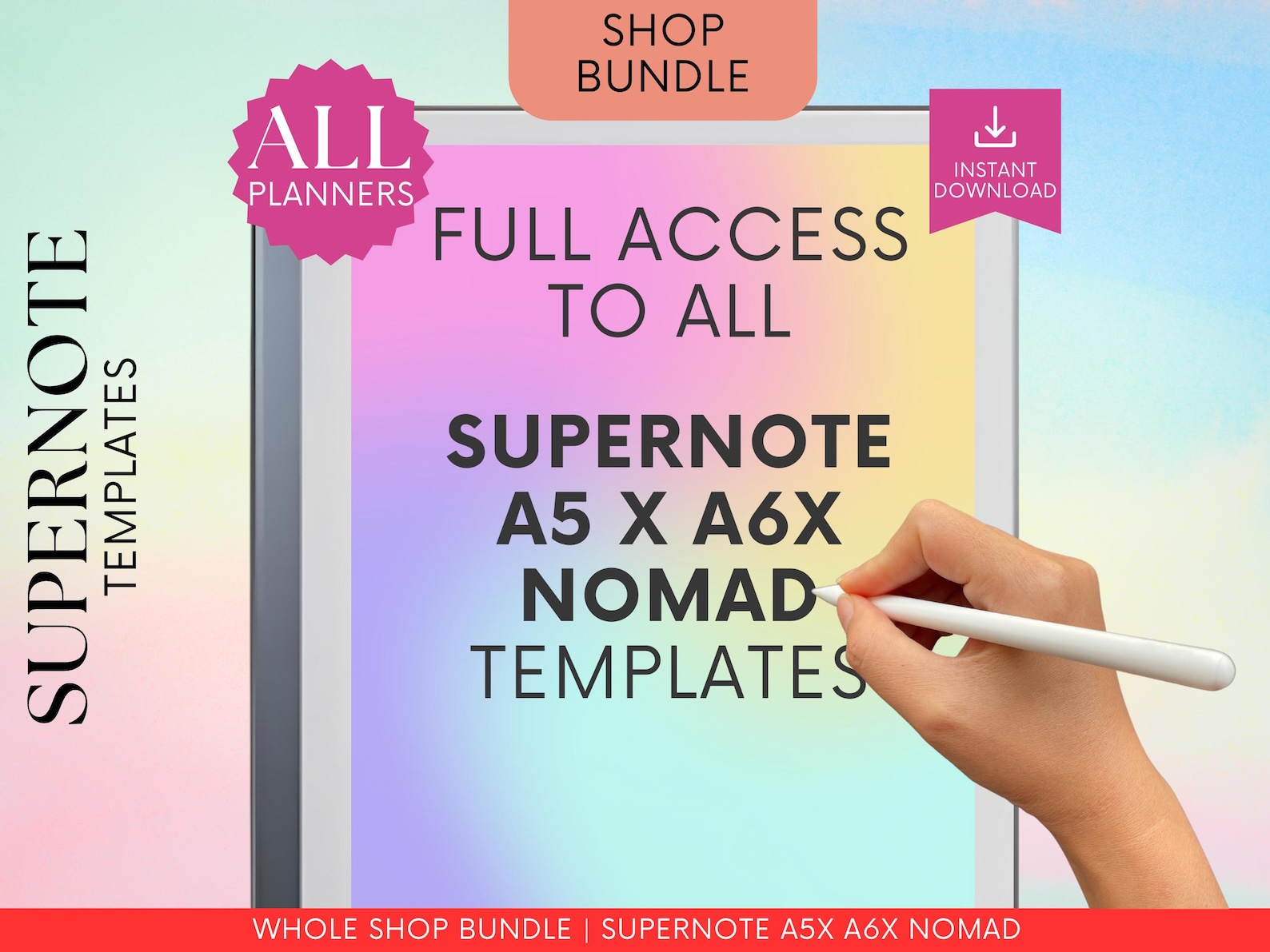 WHOLE SHOP ACCESS for Supernote Nomad A5x A6x | Supernote Templates ...