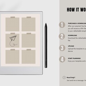 Sticky Notes for Remarkable 2 Template Adhesive Sticker Note, Eink List ...