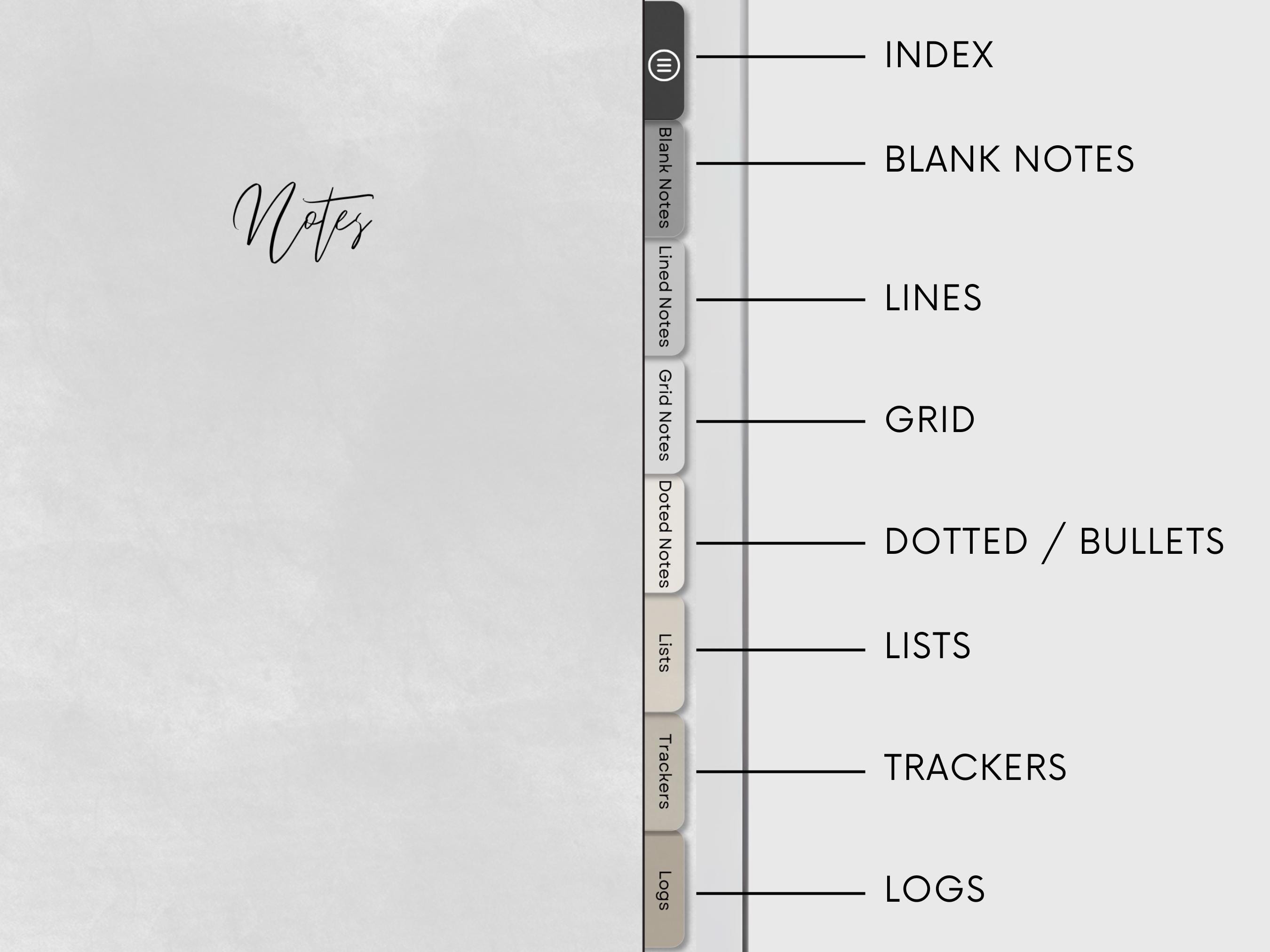 For Supernote Manta Notebook Templates | Minimalistic Supernote ...