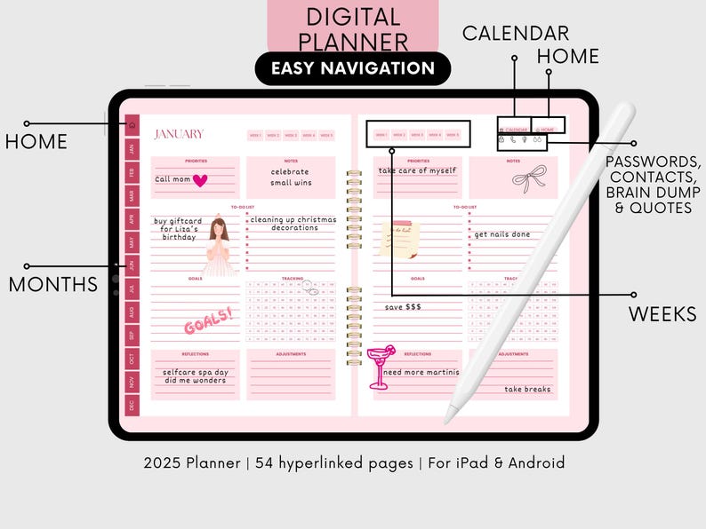 2025 Digital Planner Dated Goodnotes Template & Notability Planner for ...