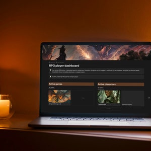 Notion Template D&D 5e, Dnd Character Sheet Notion Dashboard Voor ...