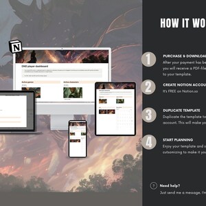 Dnd 5e Notion Template, Dnd Character Sheet Notion Dashboard, Digital ...