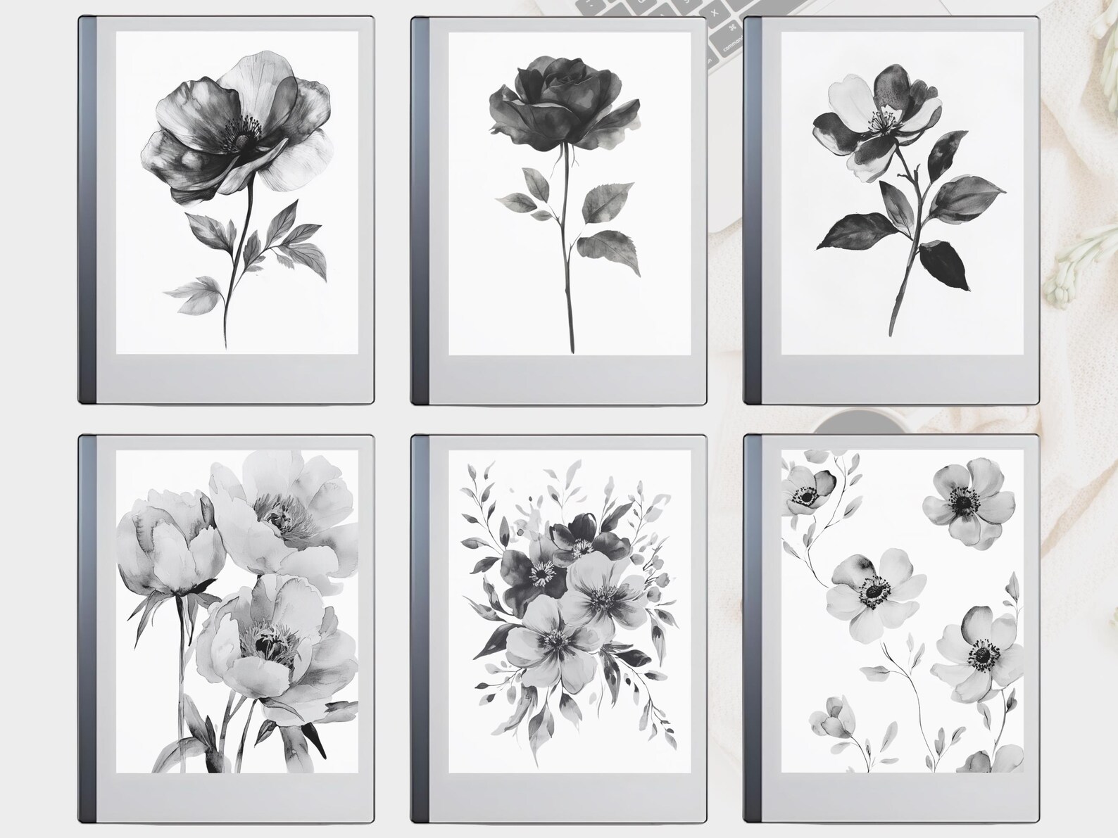 Sleep Screens for Remarkable 2, Paper Pro & Supernote | Watercolor ...