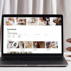 Notion Template UGC Dashboard | Minimalistic Notion UGC Social Media Planner, Faceless Marketing ...