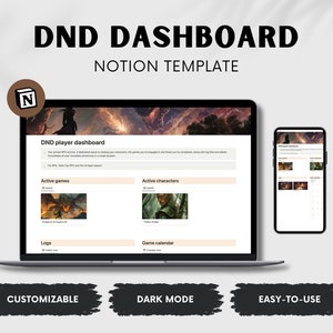 Dnd 5e Notion Template, Dnd Character Sheet Notion Dashboard, Digital ...