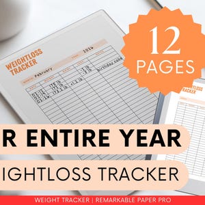 Weight Loss Tracker for Remarkable Paper Pro | Colored Remarkable ...