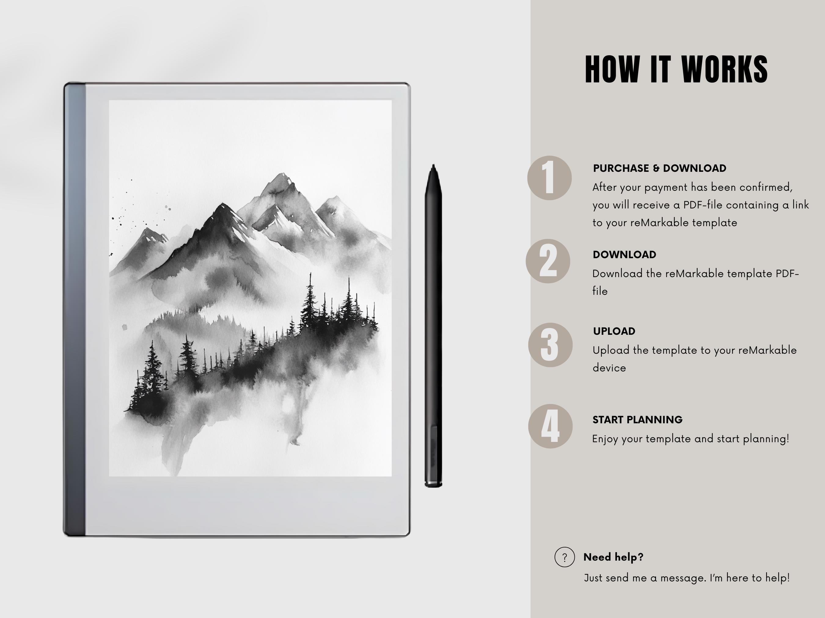 Sleep Screens for Supernote A5x A6x Nomad Templates | Watercolor ...