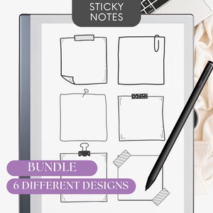 Sticky Notes for Supernote Templates | Minimalistic Supernote A5x A6x ...